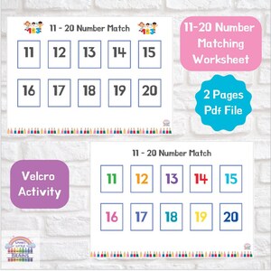 Number Matching Worksheet Game,fun Printable to Develop Fine Motor ...