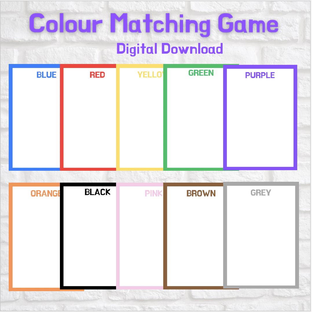 Color Matching & Sorting Game, Picture Color Recognition for Toddlers ...