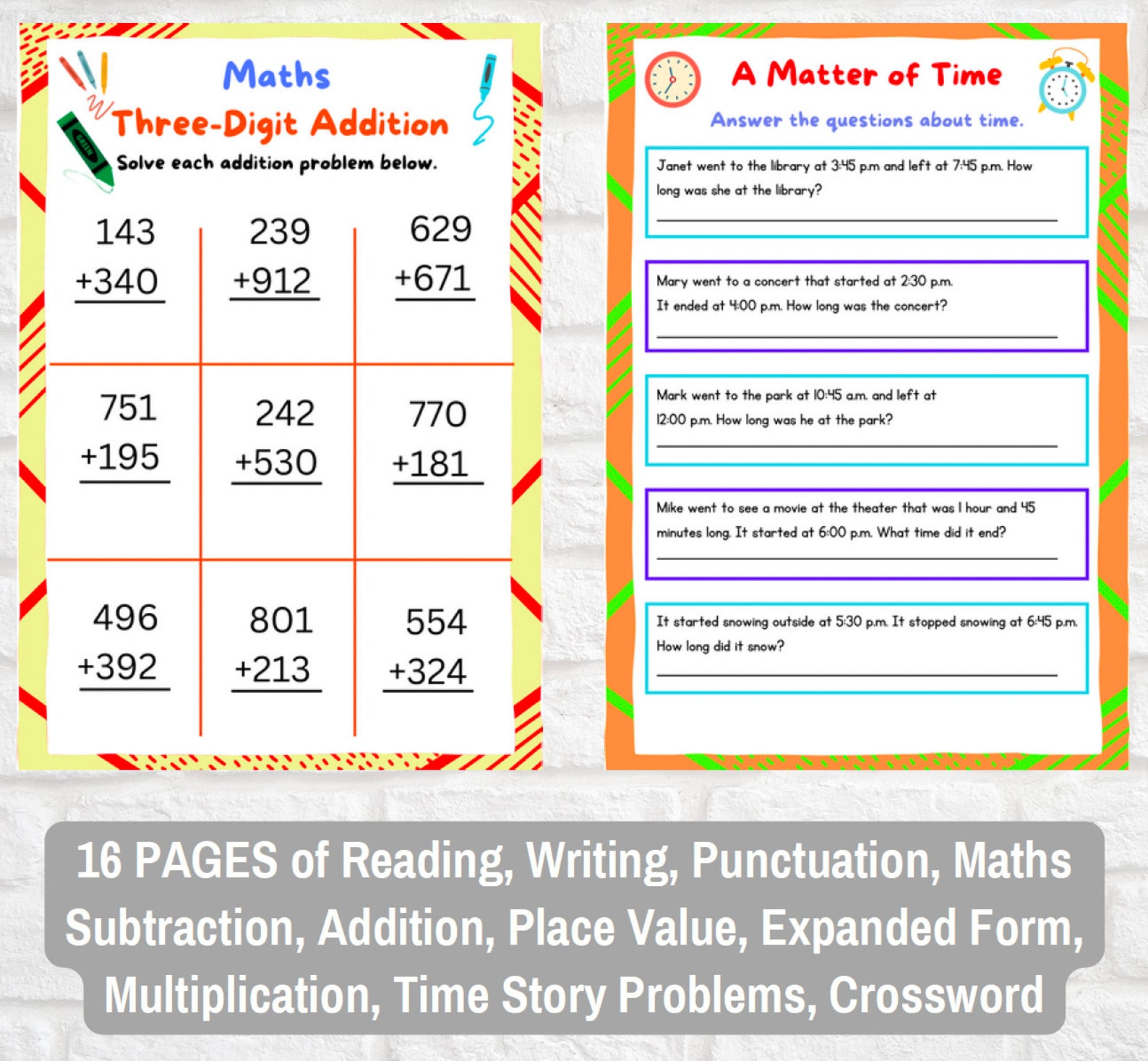 4th Grade Bundle, Fun Printable Activities to Boost Communication ...