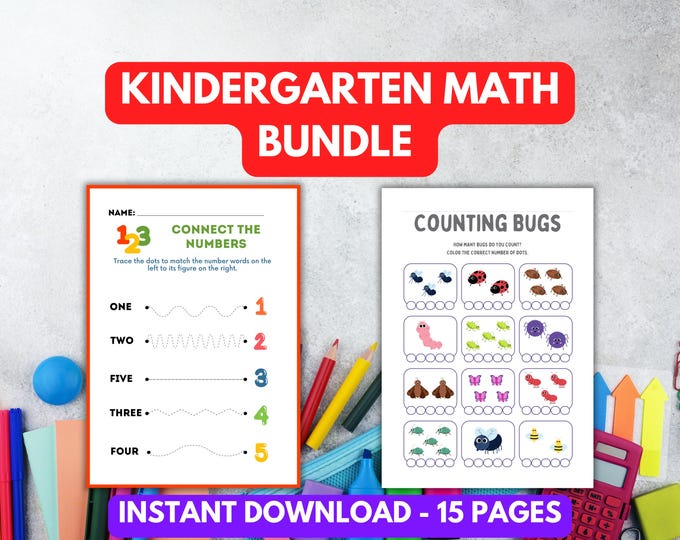 Math Printable, Preschool Counting Practice - Etsy Canada