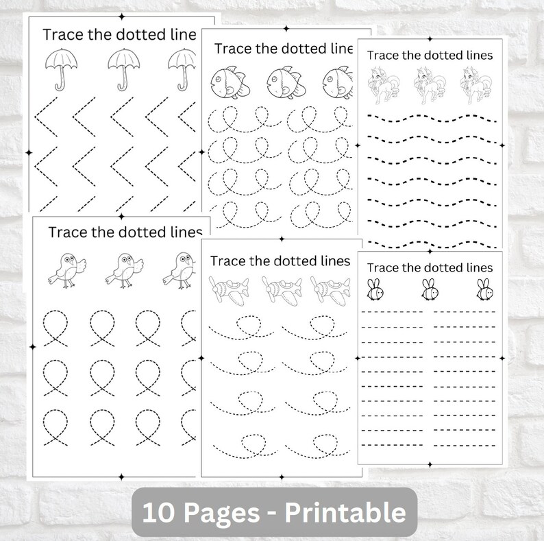 10 Pencil Control Worksheets for Kids, Fun Practice Worksheets for ...