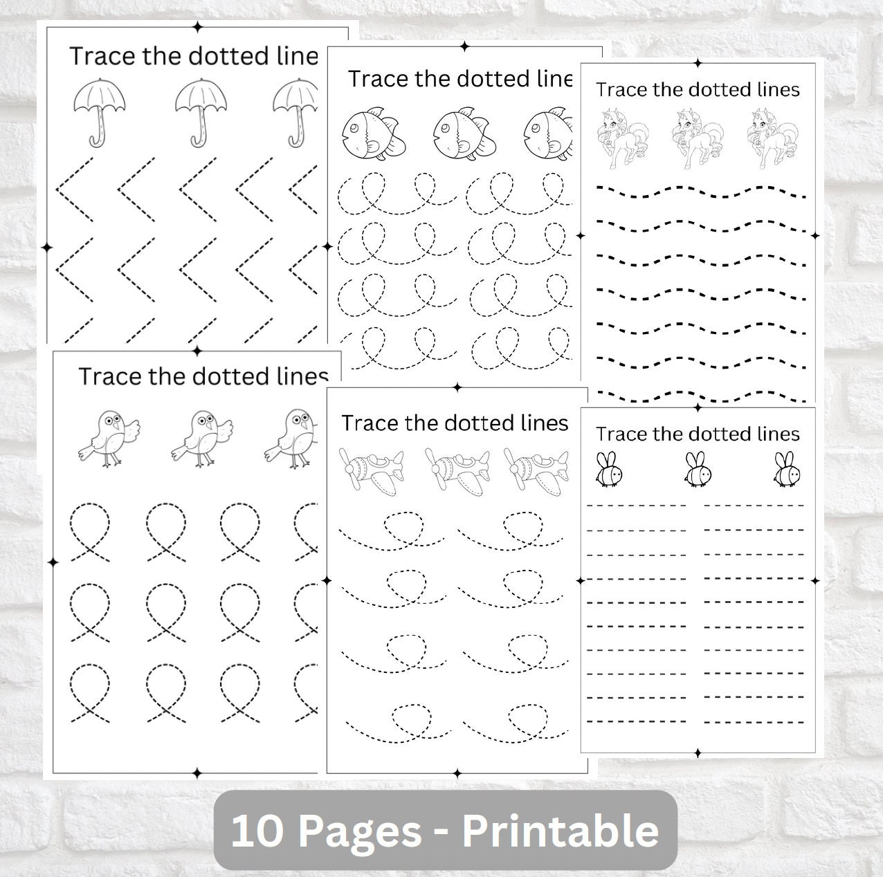 10 Pencil Control Worksheets for Kids, Fun Practice Worksheets for ...