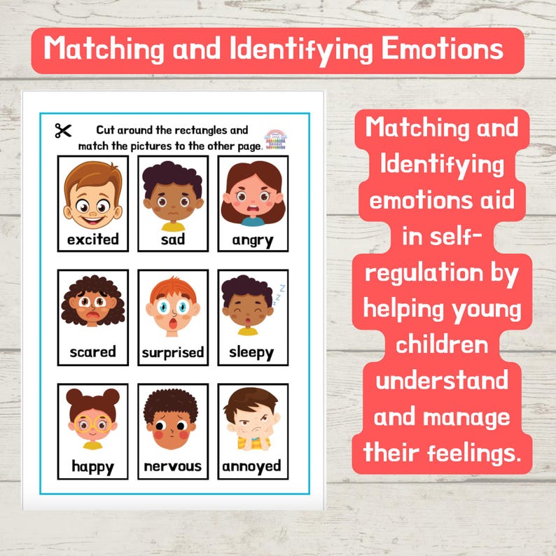 Emotions Matching Game Matching and Identifying Emotions Support Self ...