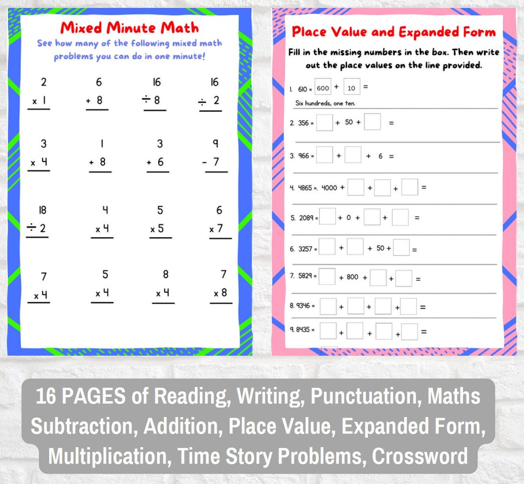 4th Grade Bundle, Fun Printable Activities to Boost Communication ...