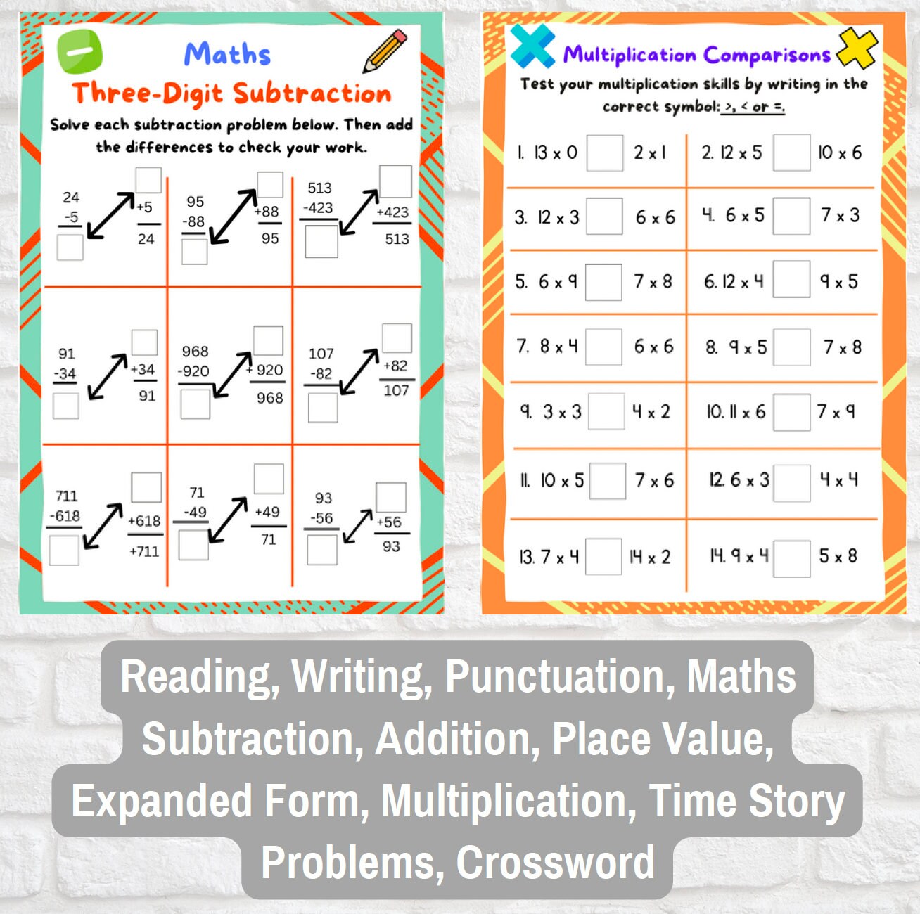 4th Grade Bundle, Fun Printable Activities to Boost Communication ...