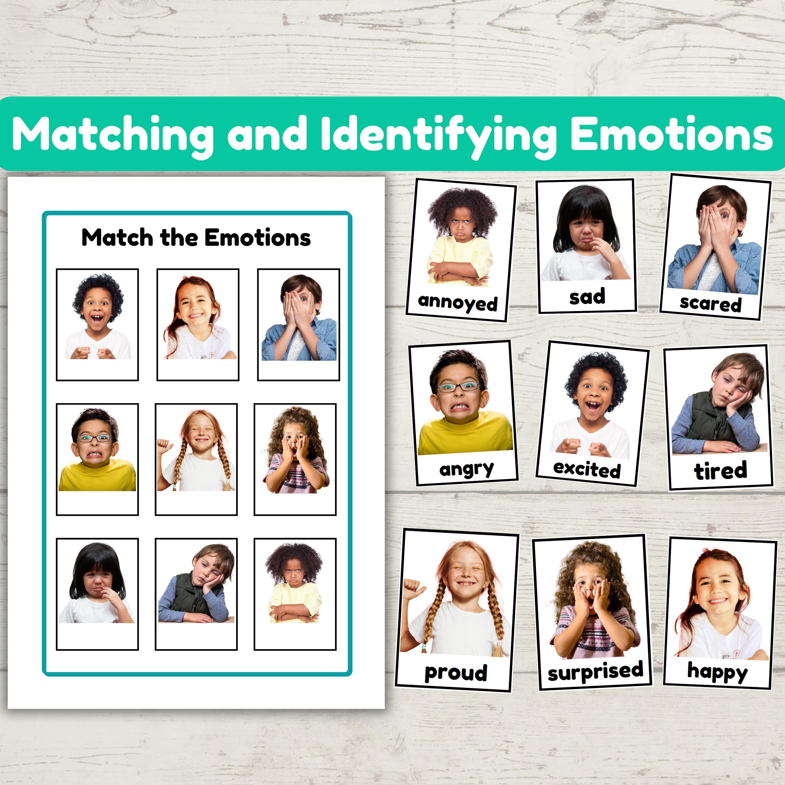 Emotions Matching Game Matching and Identifying Emotions Support Self ...