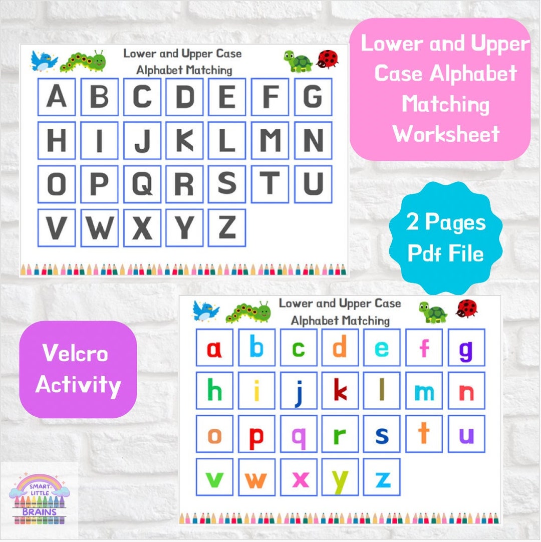 Lower and Upper Case Alphabet Matching Worksheet/game,summer Activity ...