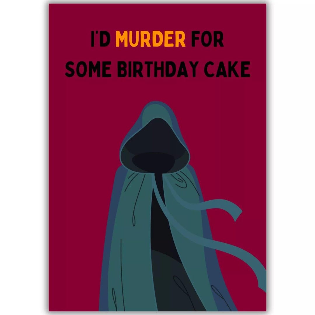THE TRAITORS Birthday Card, TV Show, Funny Cake Joke, Mum, Dad ...