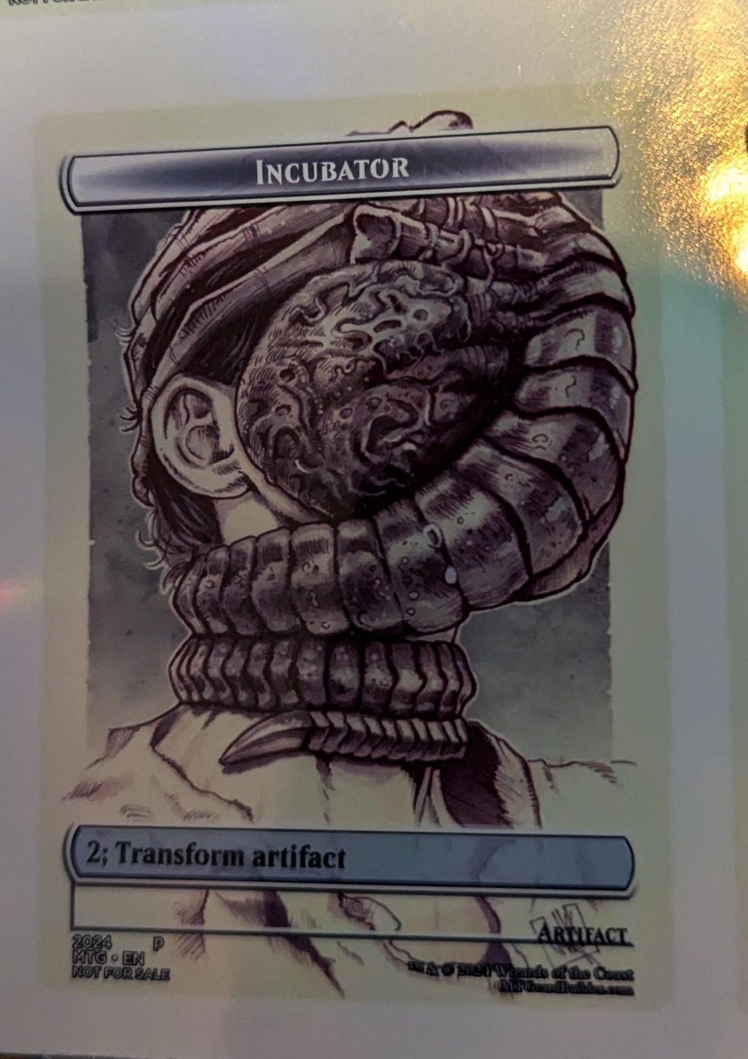 Customed Magic the Gathering mtg Alien Inspired Incubator and Phyrexian ...