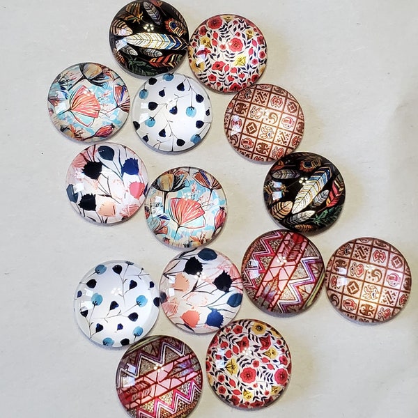 Round Glass Magnets - Etsy