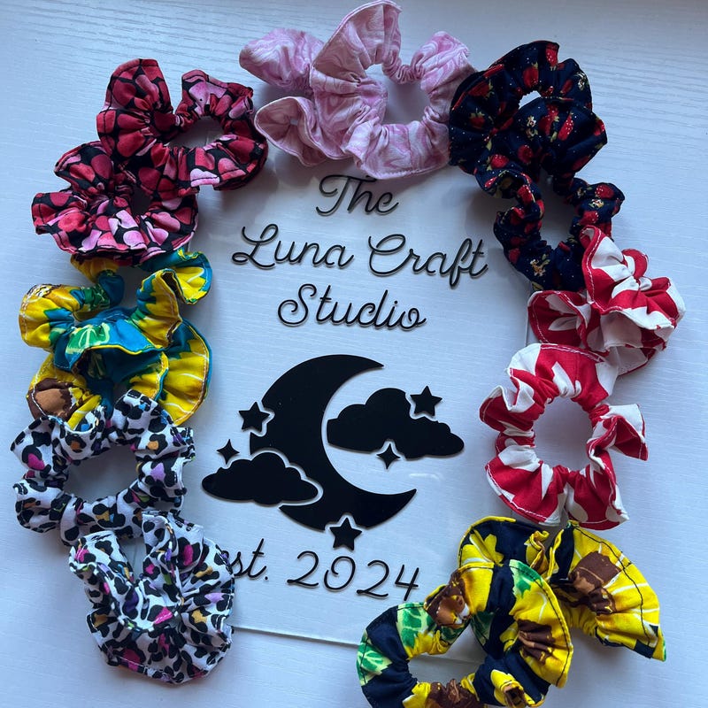 Cute Heart Scrunchy - Etsy UK