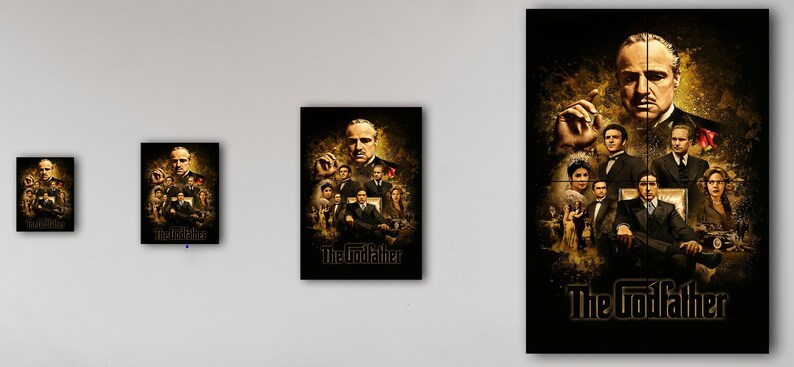 Godfather Aluminum Movie Poster 4 Sizes - Etsy