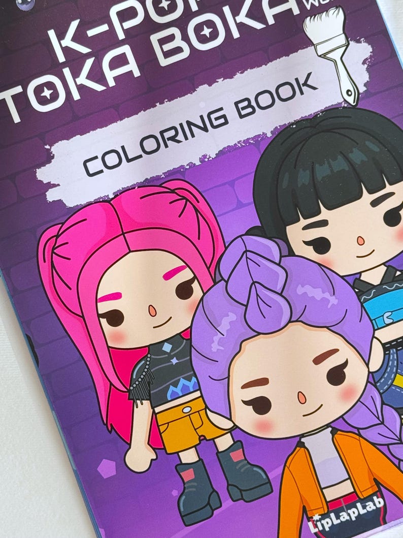 Toca Boca K-pop Demon Hunter Coloring Book Fun Creative Kids Gift - Etsy