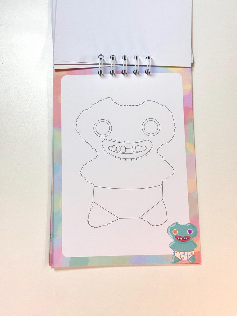 Fugglers Funny Little Monsters Coloring Book Kids Creative Gift Quiet ...