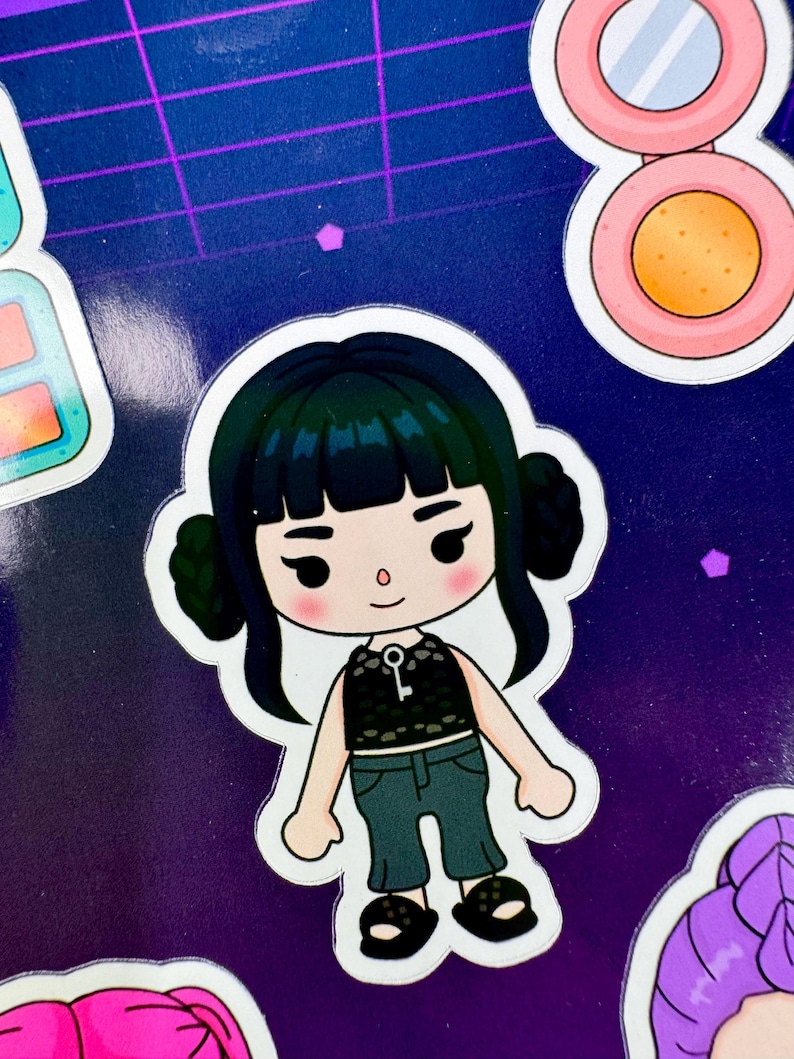 Toca Boca K-pop Demon Hunter Sticker Set Kids Creative Play Gift - Etsy