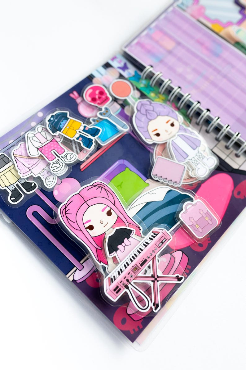 Toca Boca Style K-pop Demon Hunter Smart Book Fun Quiet Play Gift - Etsy