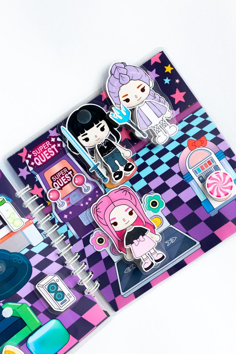 Toca Boca Style K-pop Demon Hunter Smart Book Fun Quiet Play Gift - Etsy