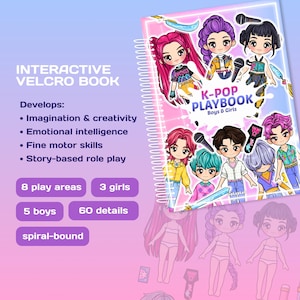 Chibi K-pop Demon Hunter Smart Book Quiet Play Kids Travel Activity ...