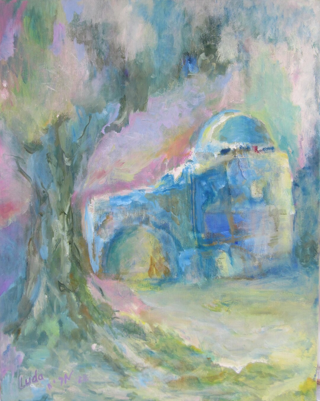 Kever Rochel in Blue Art Print: Rachel's Tomb, Israel - Etsy