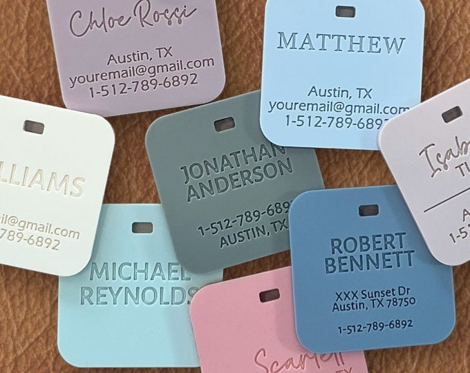 Daisy Backpack Tags Personalized, Luggage Tag, Bag Tags, Name Tag for ...