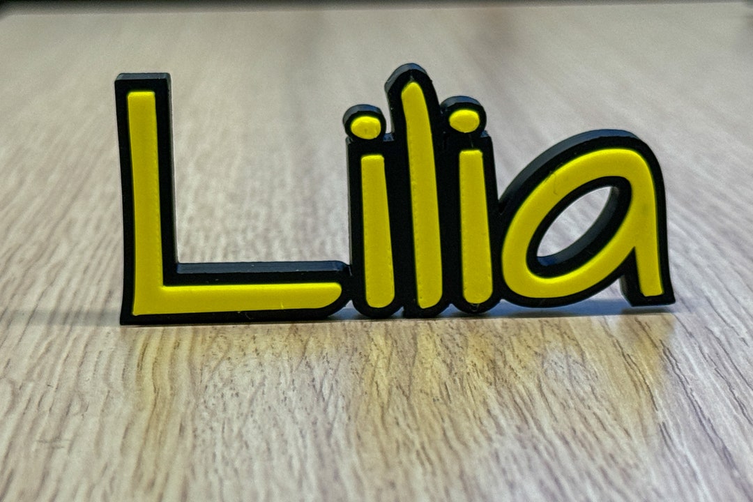 3D Printed Nameplate for Door, Desk or Wall 40 Mm High - Etsy
