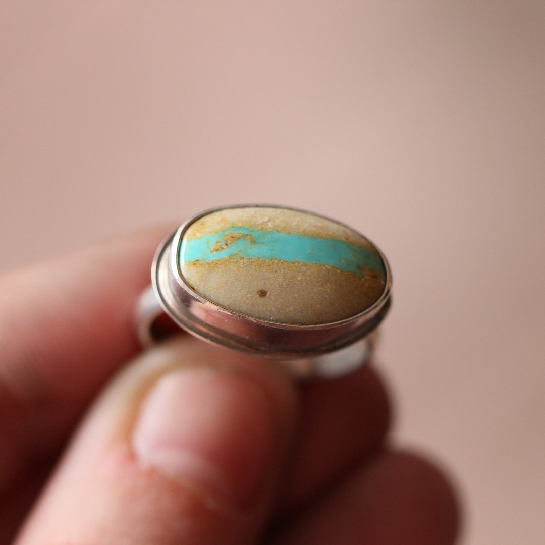 Royston Ribbon Turquoise Ring - Royston Turquoise - OOAK Royston Ring ...