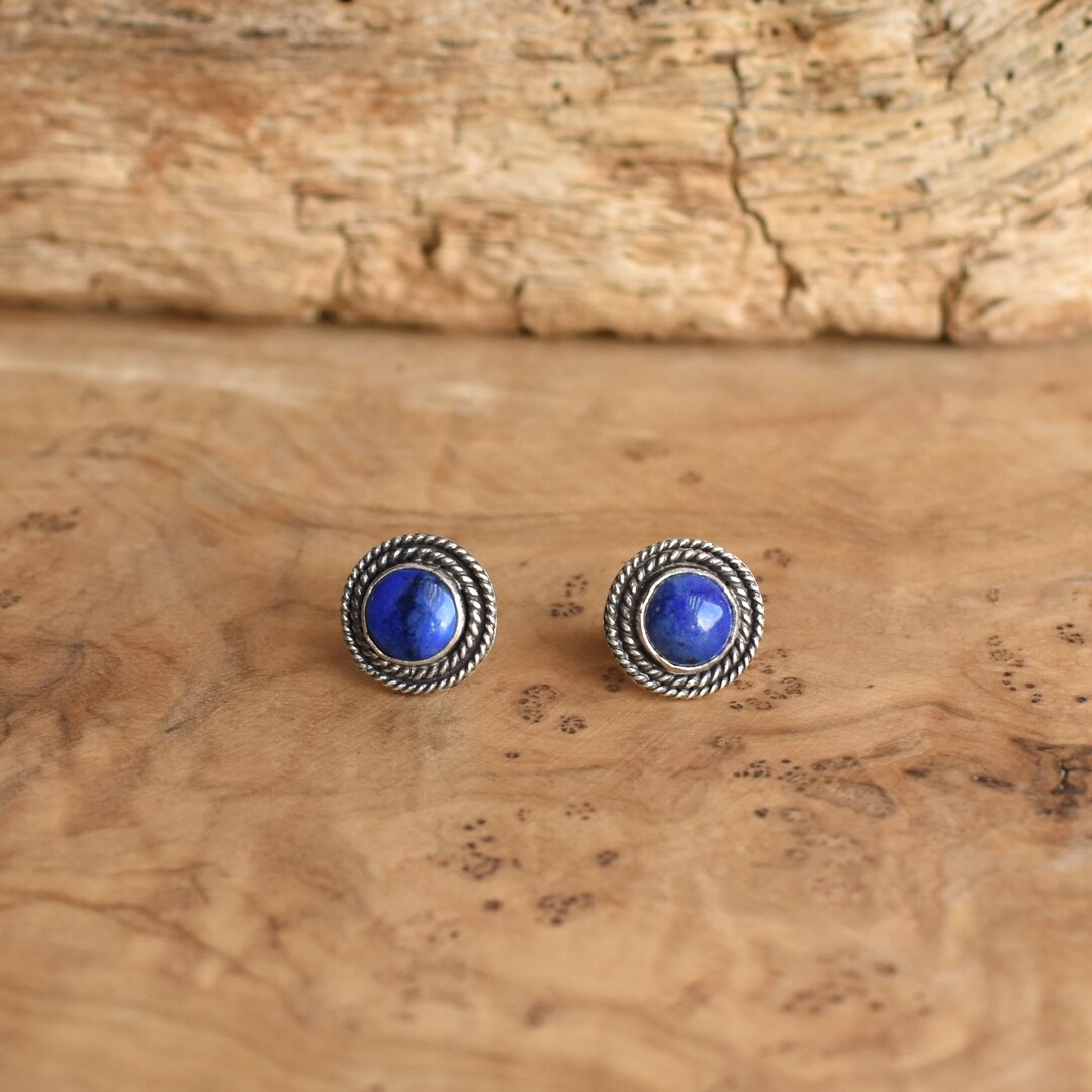Lapis Posts Western Posts Lapis Lazuli Earrings Sterling Silver Lapis ...