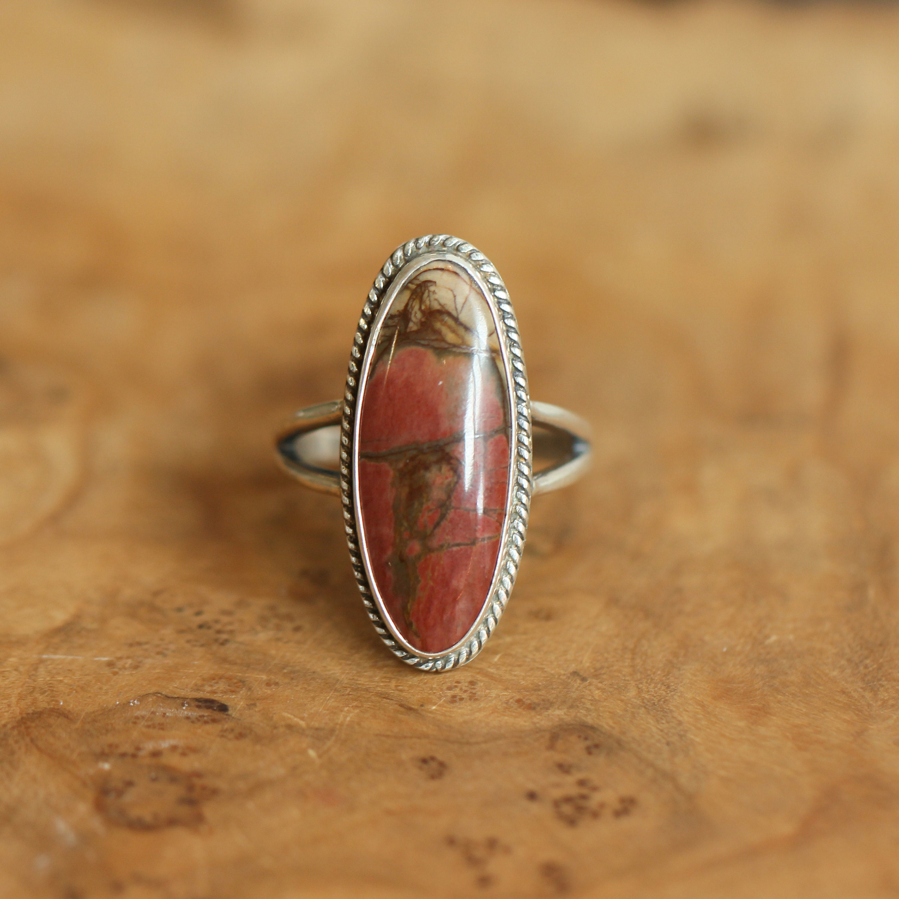Red Creek Jasper Boho Ring - Sterling Silver - Choose Your Stone ...
