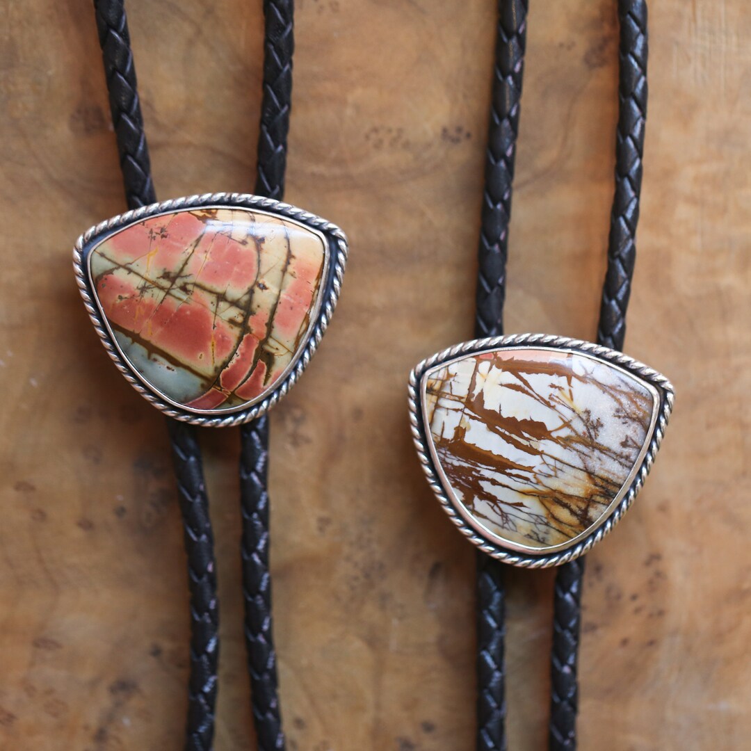 Red Creek Jasper Bolo - .925 Sterling Silver - Jasper Bolo Tie ...