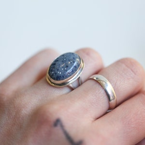 Blue Sponge Coral Ring - .925 Sterling Silver - Cornflower Blue Coral ...
