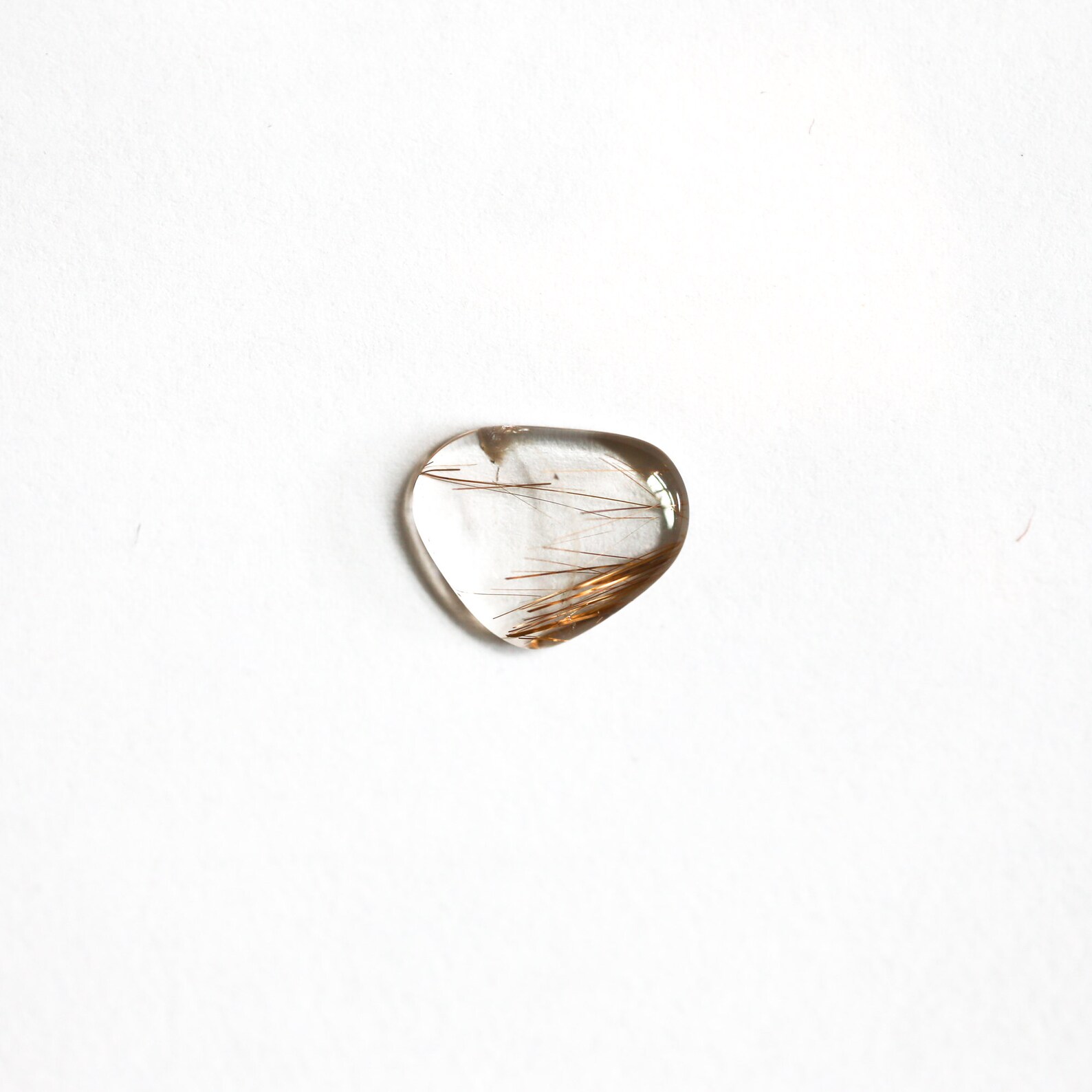 Copper Rutilated Quartz Pendant - Rutilated Quartz Necklace - Sterling ...