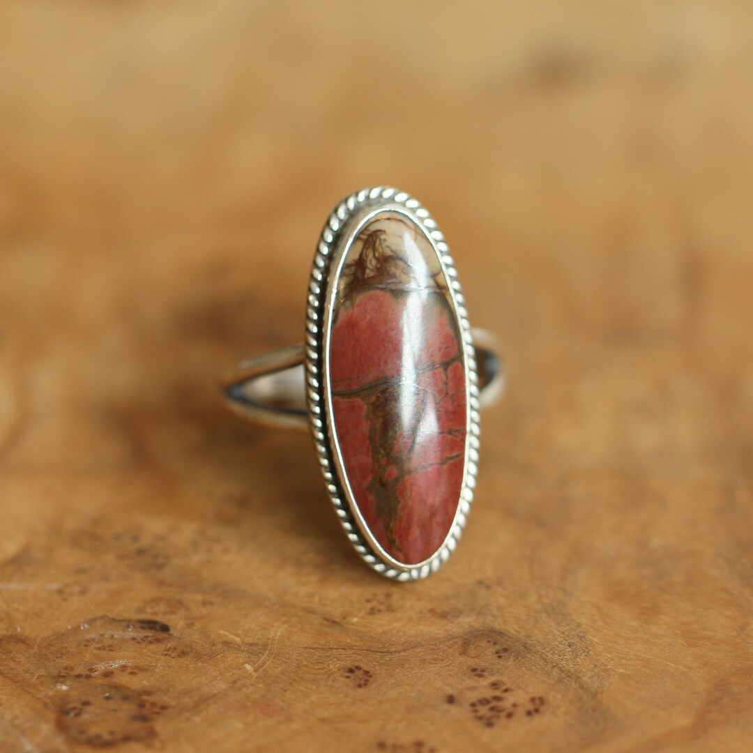 Red Creek Jasper Boho Ring - Sterling Silver - Choose Your Stone ...
