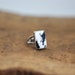 White Buffalo Statement Ring White Buffalo Rectangle Ring Silversmith ...