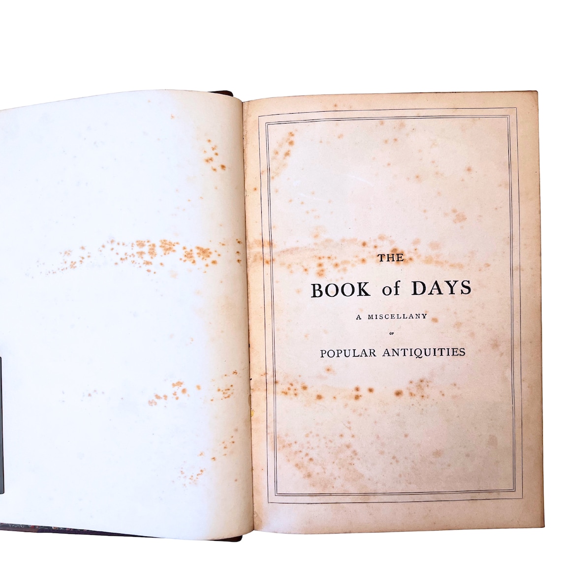 1865 the Book of Days Vol.1 and Vol.2, A Miscellany of Popular ...