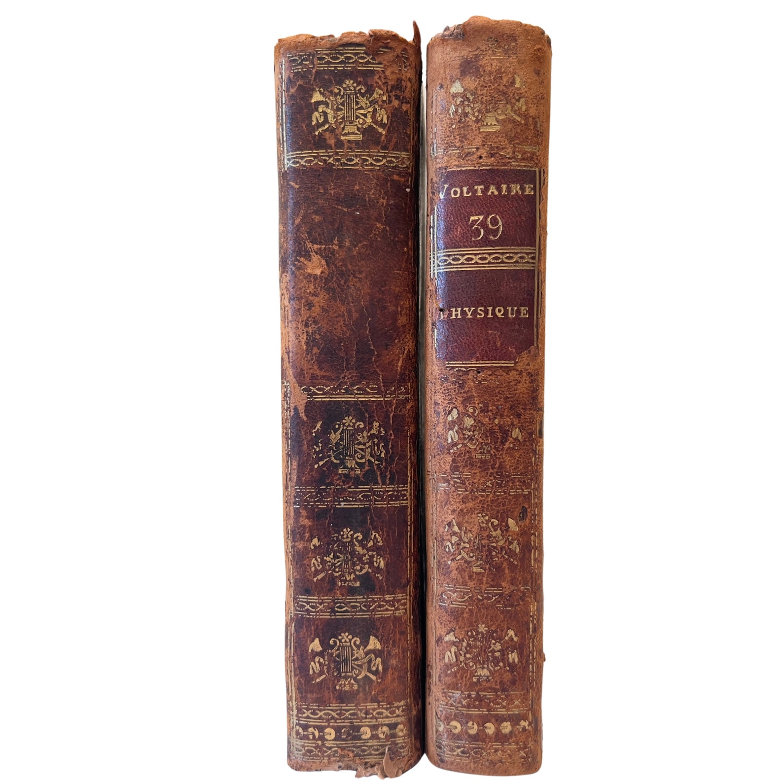 1785 Voltaire Complete Works: Antiquarian French Leather Books - Etsy