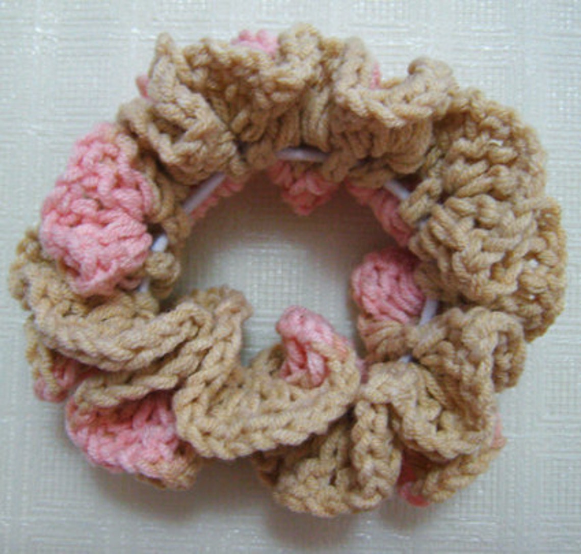 Double Ruffle Crochet Scrunchie Pattern - Etsy