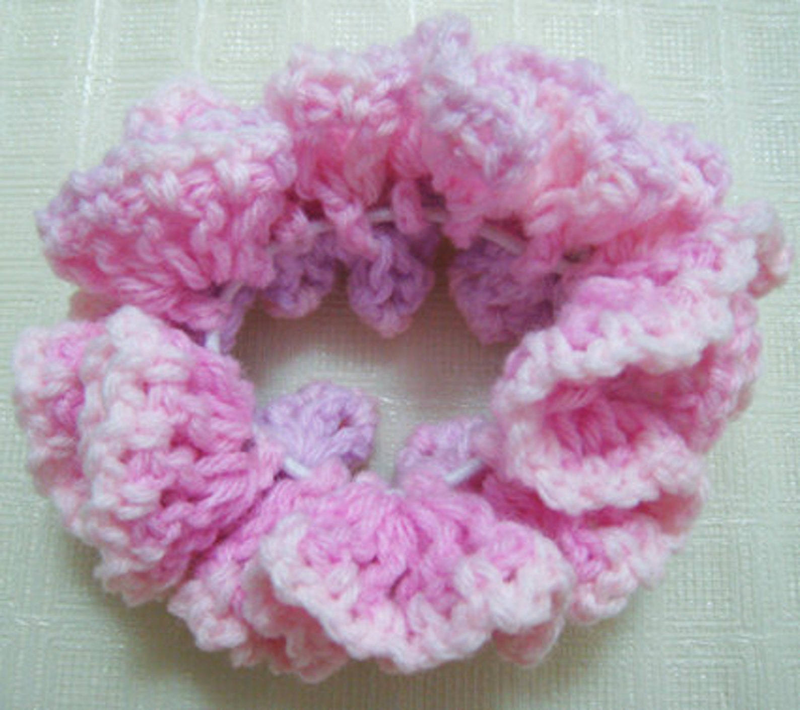 Double Ruffle Crochet Scrunchie Pattern - Etsy