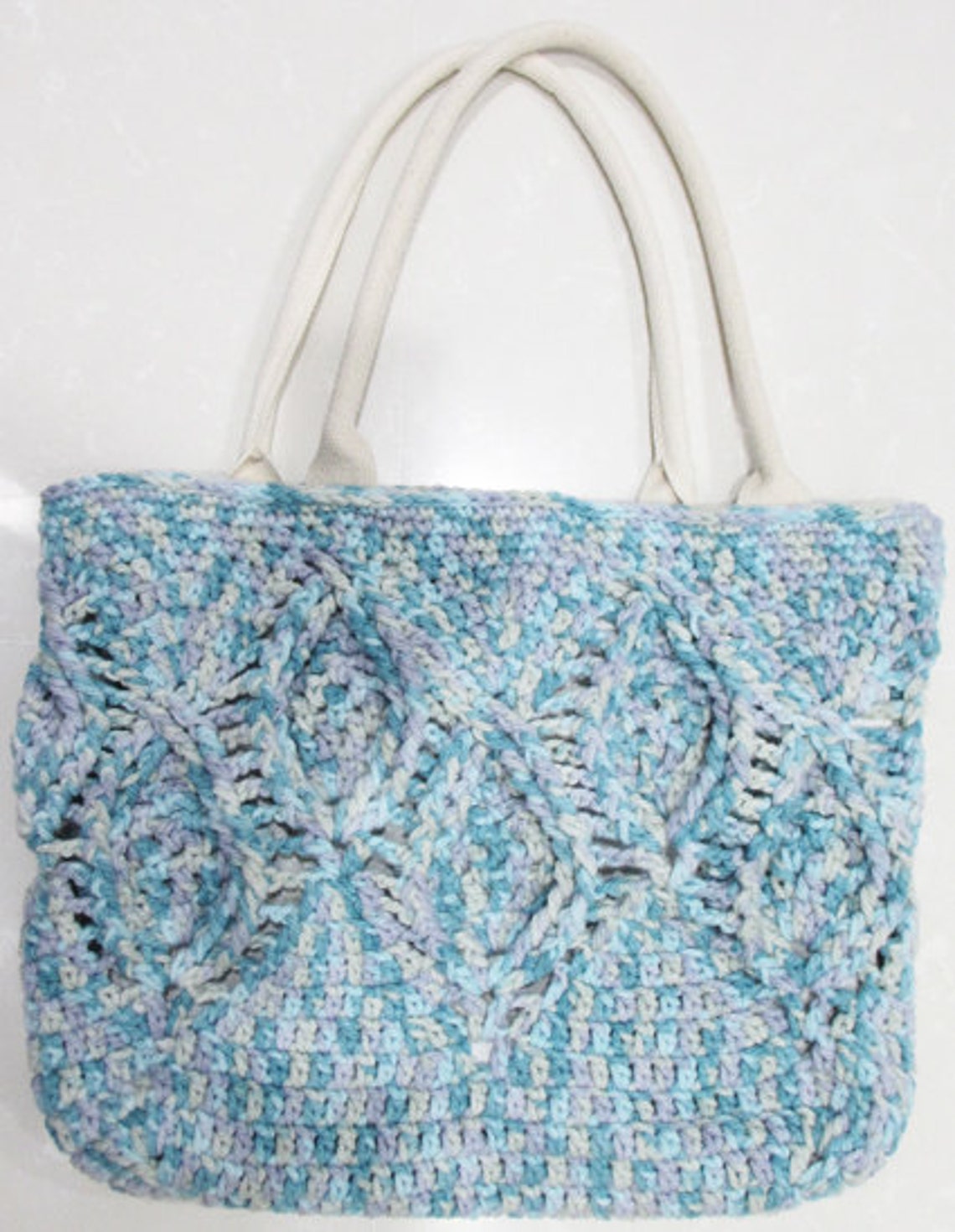 Lacy Tote Bag Crochet Pattern - Etsy