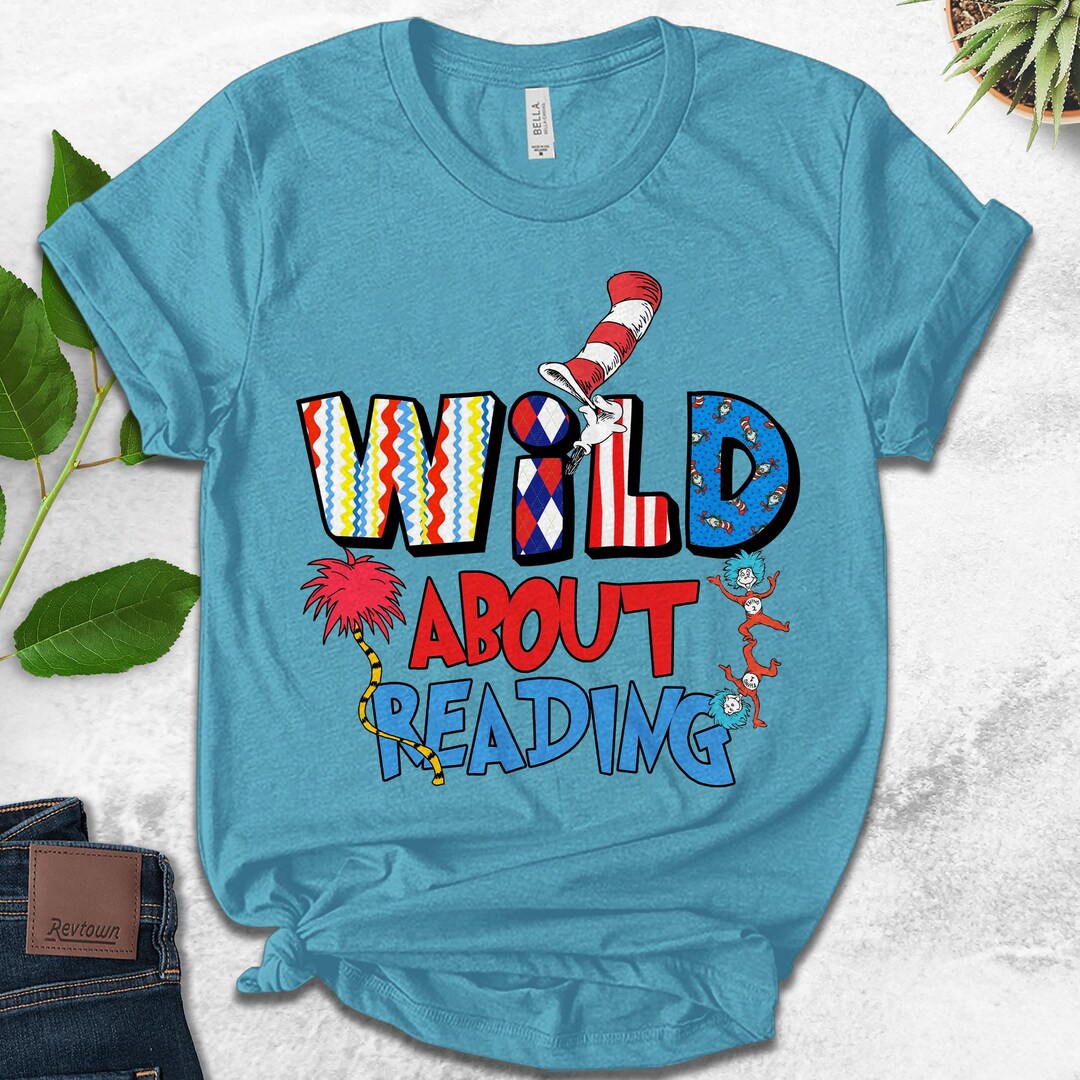 Wild About Reading Shirt, Teaching Shirt, Book Shirt, Literacy Week ...