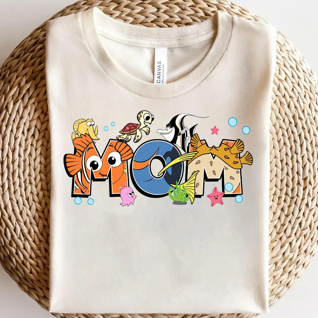 Finding Nemo Dad Mom Shirt/finding Nemo Father Mother Shirt/custom ...