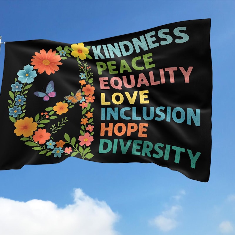 Kindness Inclusion Flag - Etsy