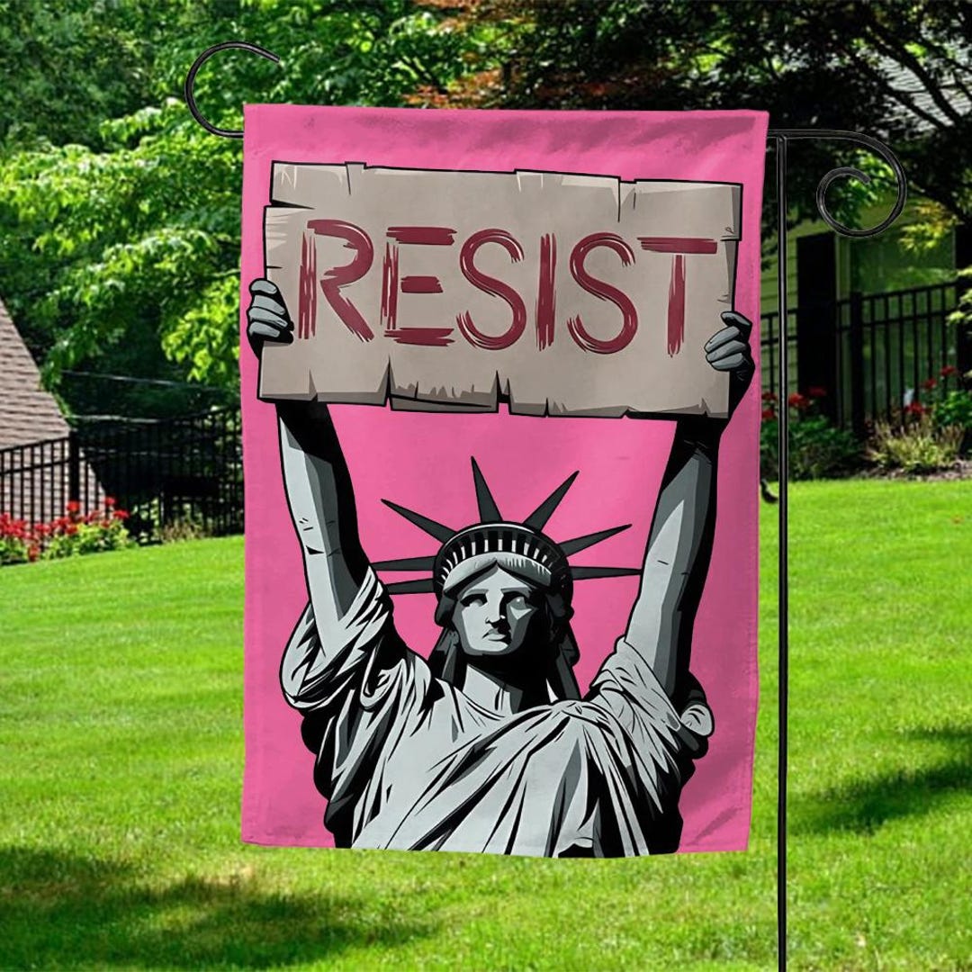 Resist Garden Flag Statue of Liberty Garden Flag Resist Flag for ...