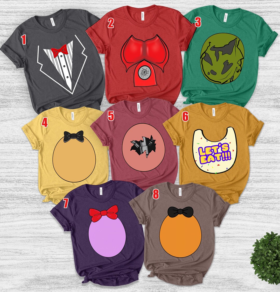 Five Nights at Freddy's Costume Halloween Shirt/five Nights at Freddy ...