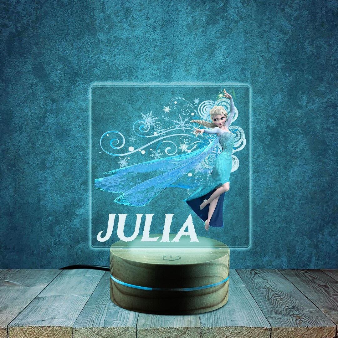 Disney Princess Birthday Night Light/frozen Night Light/frozen Bedroom ...