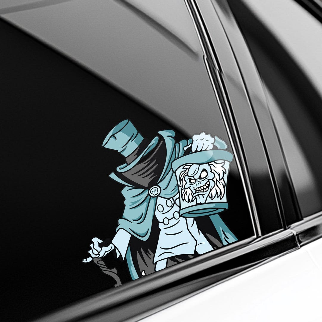 Hatbox Ghost Haunted Mansion Peeker Bumper Sticker/haunted Mansion Car ...