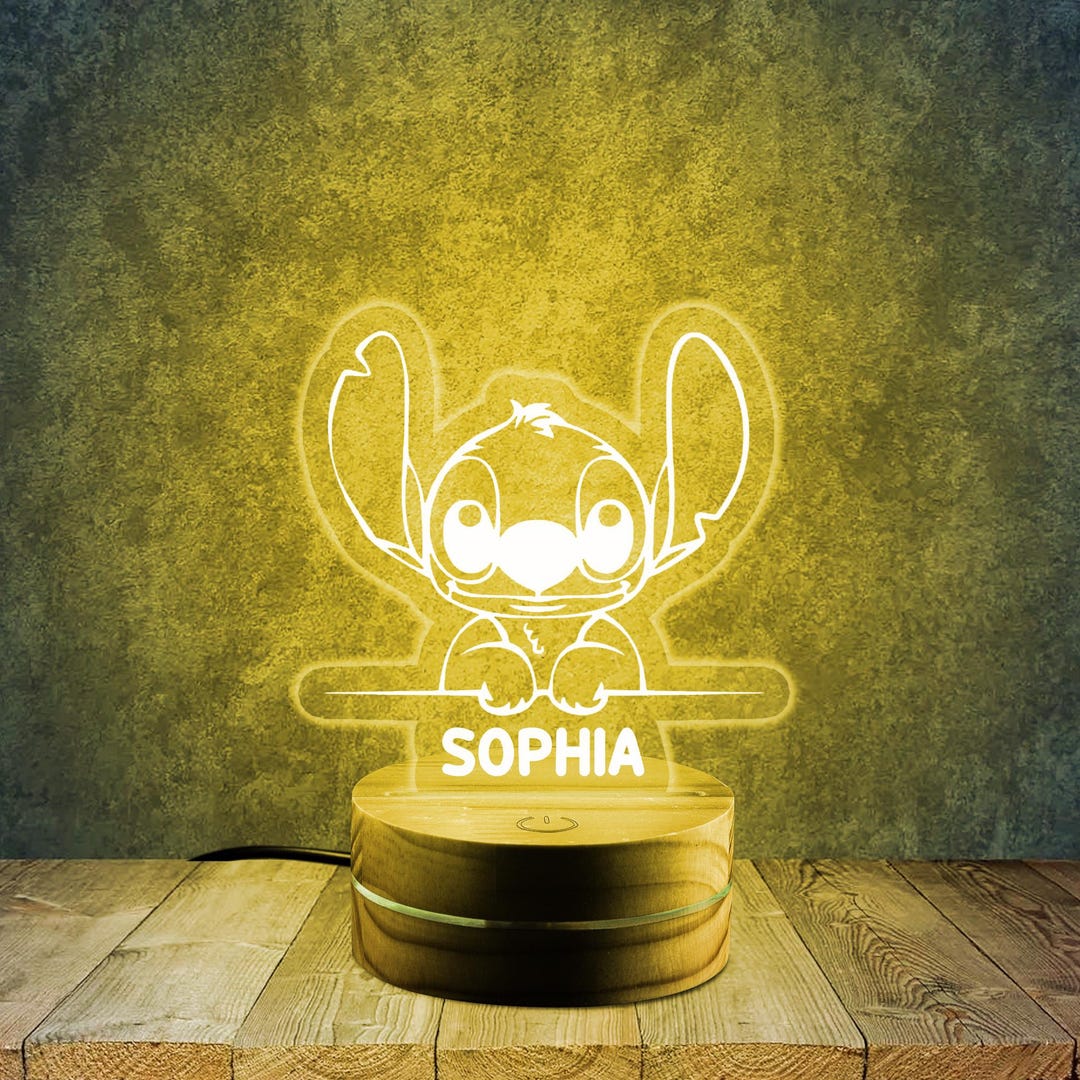 Stitch Birthday Night Light/stitch Night Light/disney Stitch LED ...