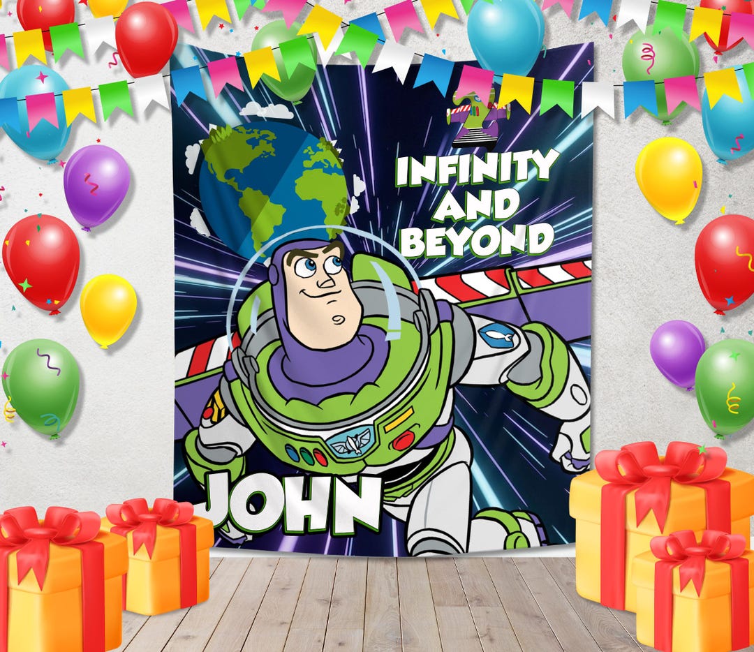 Disney Toy Story Two Infinity and Beyond Buzz Lightyear Party Banner ...