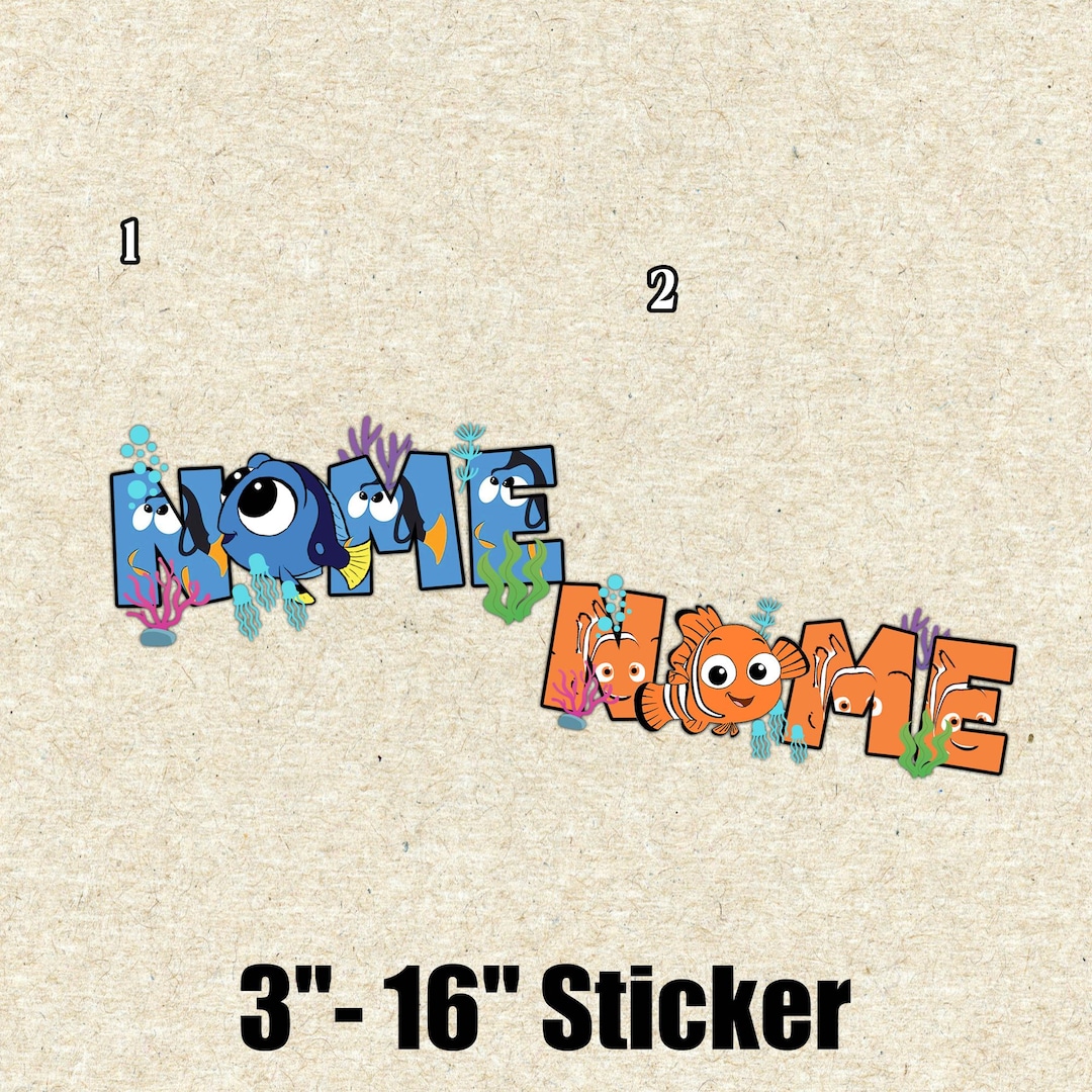 Finding Nemo Dory Peeker Sticker – Peeking Dory Vinyl Decal, Waterproof ...