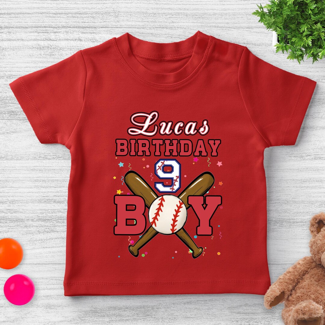 Birthday Baseball Family Shirts, Boys Birthday T Shirt, Baseball Theme ...