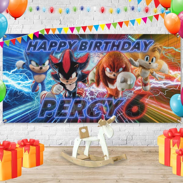 Sonic Birthday Party Balloons - Etsy